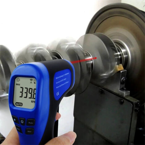 AlwaysH Digital Handheld Laser Photo Tachometer Speed Recorder Disk ...