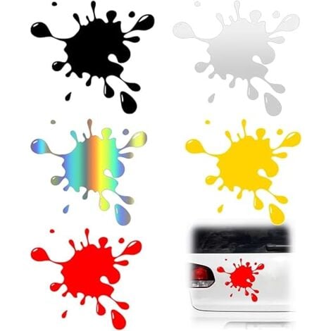 AlwaysH Car Sticker Splatter Stain Kit 5 Sheets for Car, Vehicles ...