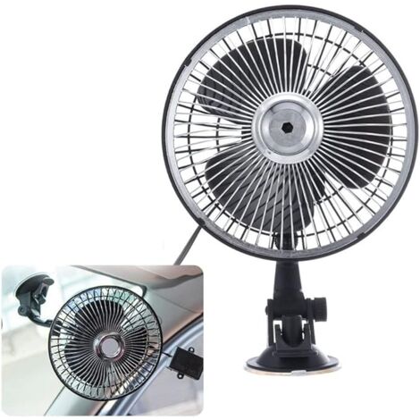 AlwaysH 6 Inch Auto Fan 12v Mall Auto Fan Suction Cup Portable Fan ...