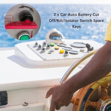 AlwaysH Battery Cut Off Keys, Isolator Switch, Automotive Emergency ...