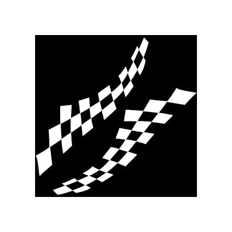 AlwaysH Car Stickers,2 pcs Checkerboard Graphics Racing Stickers ...