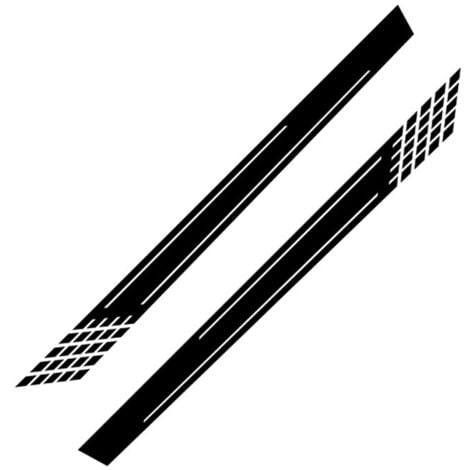 AlwaysH Sports Racing Stripe Stickers Body Door Strips Stickers ...