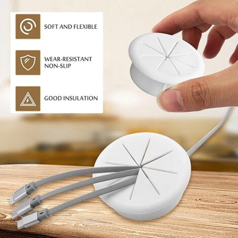AlwaysH 4 cable ducts, cable ducts, cable cover for 50 mm round cable ...