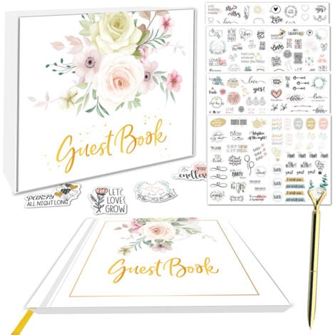 AlwaysH 4 Sheets Wedding Sticker, Wedding Sticker Vintage Wedding Guest ...