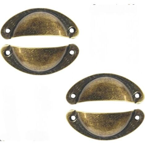 AlwaysH Shell Handle, 4 Pcs Retro Shell Handle, Drawer Handle ...