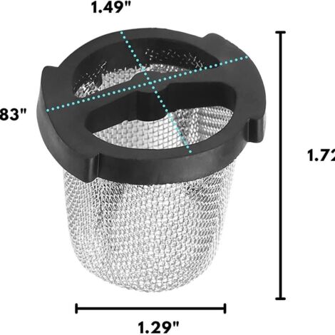 AlwaysH 650400 Universal Wall Fitting and Quick Disconnect Filter ...