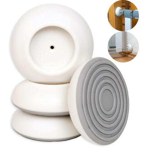 AlwaysH Door Wall Protection, 4 pieces, in white, for pressure screw ...