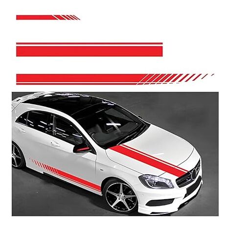 AlwaysH 5 Pieces Car Hood Stripe Sticker, Modified Decal Decoration for ...