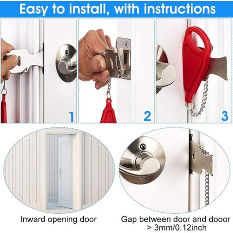 Travel door lock store
