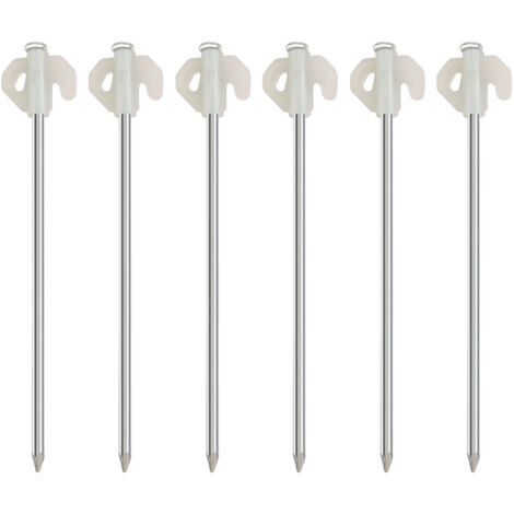 AlwaysH 10 Pack 20cm Heavy Duty Tent Stakes for Hard Ground, High ...