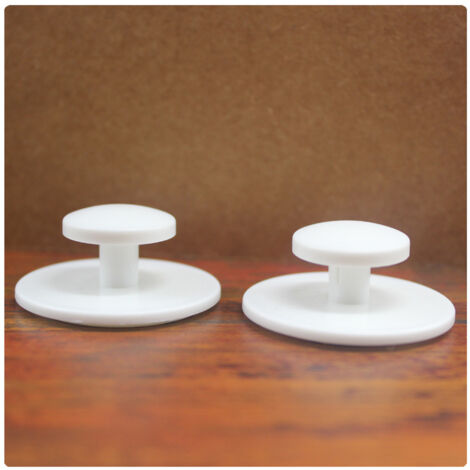 AlwaysH 20 Pack Self-Adhesive Round Plastic Pulls, Instant Drawer Pulls ...