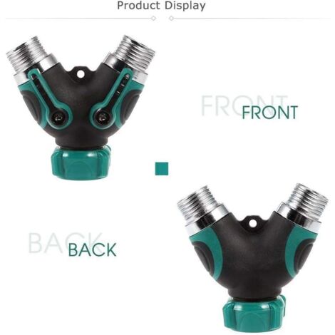 AlwaysH 2-Way Faucet Splitter 3/4", Garden Hose Connector with ...