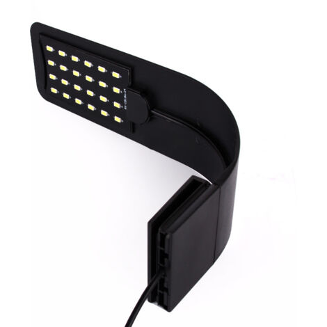 AlwaysH Aquarium Light LED Lamp White and Blue Nano Clip Lighting for Fish Plants 23-50 cm