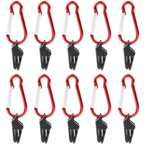 AlwaysH Pack of 50 Tarpaulin Clips, Tent Clips, Plastic Clips, Tent ...