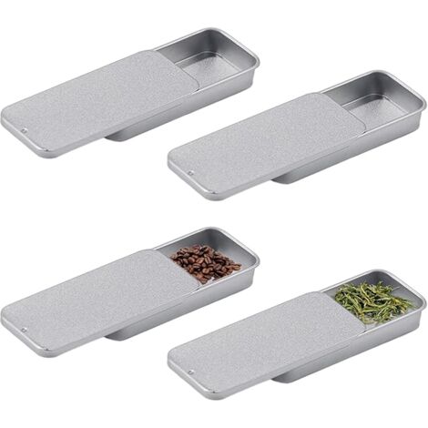AlwaysH 4 Pack Silver Aluminum Sliding Cans, Durable Aluminum ...