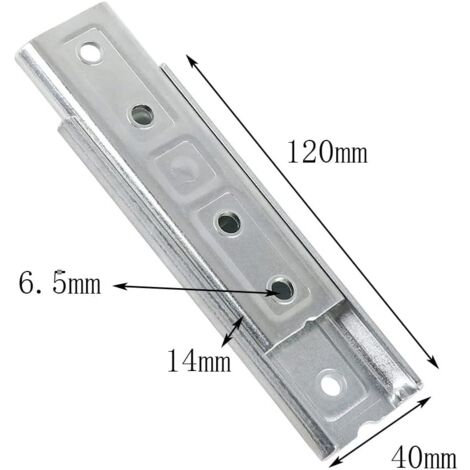 AlwaysH 2 Pairs 12cm Headboard Mounting Brackets, Interlocking Hooks ...