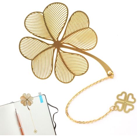 AlwaysH 2 Pieces Bookmark, Gold Metal Bookmarks, Elegant Accessory for ...