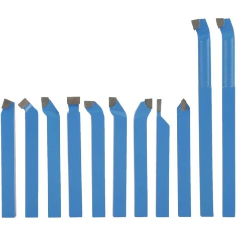 AlwaysH 11Pcs Metal Lathe Tools Carbide Tipped Lathe Tool Set Turning ...