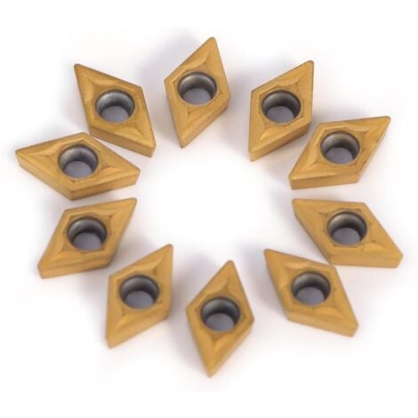 AlwaysH 10pcs DCMT070204-HM YBC251 Carbide CNC Diamond Shape Turning ...