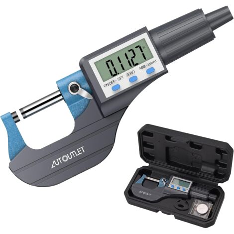 AlwaysH Digital Micrometer Electronic Digital Gauge LCD Display 025mm ...