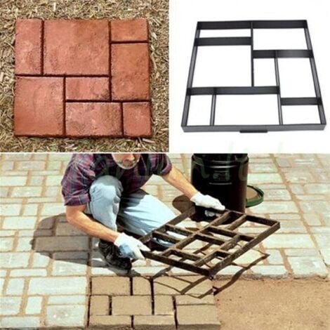 AlwaysH Outdoor Garden Concrete Mold: Decorative Concrete Paving Mold ...
