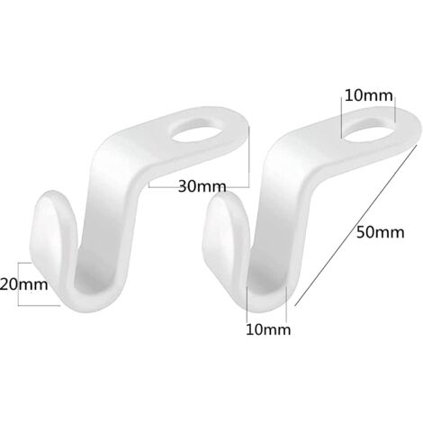 AlwaysH 50 Pack Drop Connecting Hangers for Hangers Cascading Hangers ...