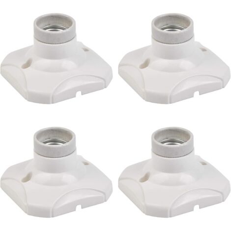 AlwaysH 4PCS E27 LED Bulb Socket E27 Lamp Holder E27 Socket Holder Wall ...