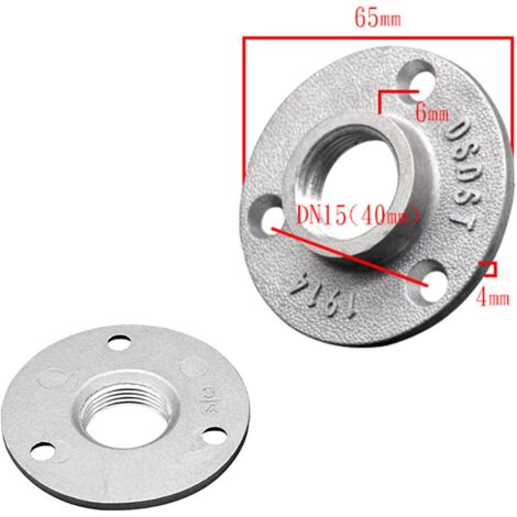 AlwaysH Threaded Flange 10pcs Thread Flange, Floor Flange, Malleable ...