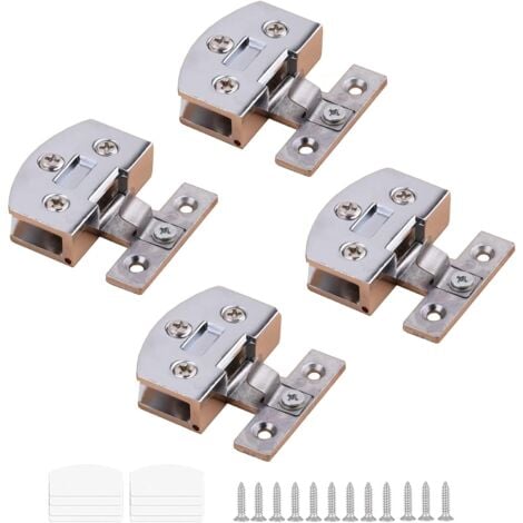 AlwaysH 4 Pieces Glass Hinge Clamp, Folding Glass Hinge, Zinc Alloy Glass Hinge, Adjustable ...