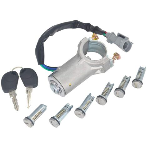 AlwaysH Ignition Switch Repair Switch, Ignition Barrel Cylinder Lock 2 Keys for Iveco Daily 2000 ...