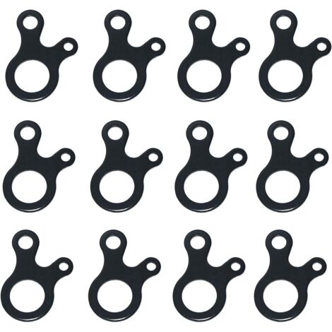 AlwaysH 12pcs Aluminum Alloy Rope Tensioner, Three-Hole Cord Tensioner ...