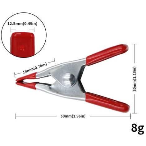 AlwaysH 24 Pieces Tent Clips Wire Mesh Clip Alligator Clips Strong ...