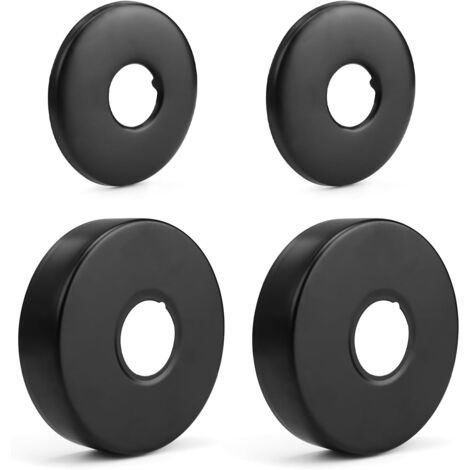 AlwaysH Faucet Rosette, Shower Mixer Rosette, 4 Black Stainless Steel ...