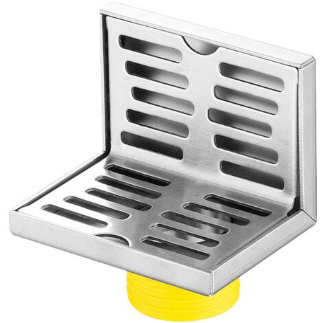 AlwaysH 2pcs Stainless Steel L Shaped Corner Floor Drain 10cm Side ...