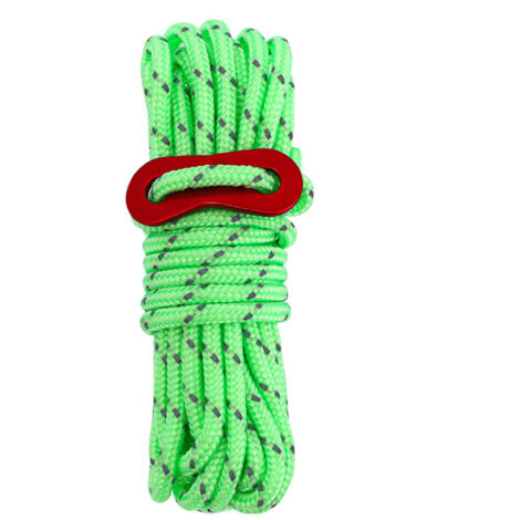 AlwaysH 8PCS Camping Tent Rope with Tent Tensioners, Reflective Tent ...