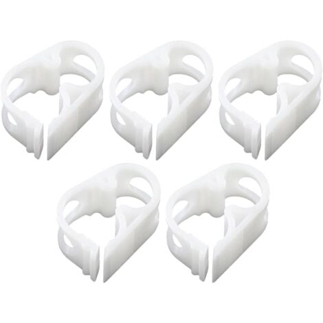 AlwaysH 5Pcs Waterproof Clip Tube Clamps Automotive Hose Clamps Infusion Clamp Water Stop Band Pipe Siphon Clamp Stand White Wine Square Plastic