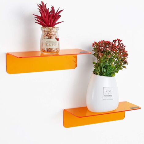AlwaysH No Drilling Wall Shelf Set of 2, Easily Expand Wall Space ...