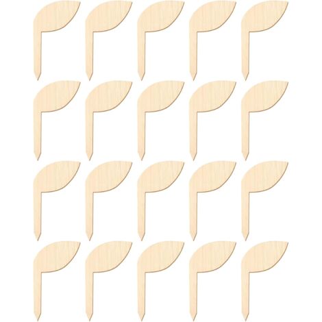 AlwaysH 20 Pieces Plant Labels Bamboo Garden Label Plant Marking Label ...