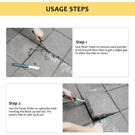 AlwaysH Pack Paving Stone Extractor - Paver Lifter Tool for Garden ...