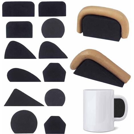 AlwaysH 12pcs Mug Handle Molds, Different Sizes and Shapes Pottery Mug ...