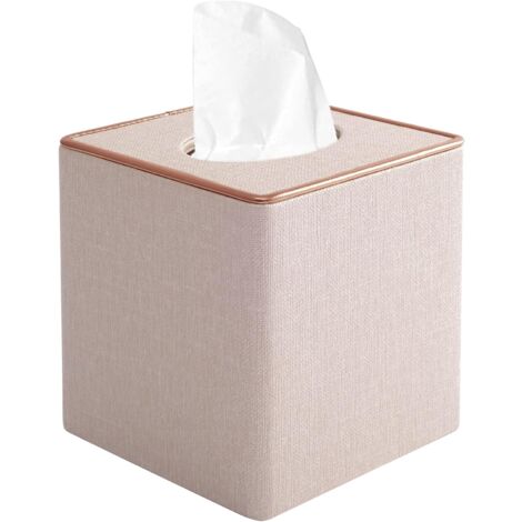 AlwaysH Leather Tissue Box Square Tissue Box with Magnetic Attachment ...
