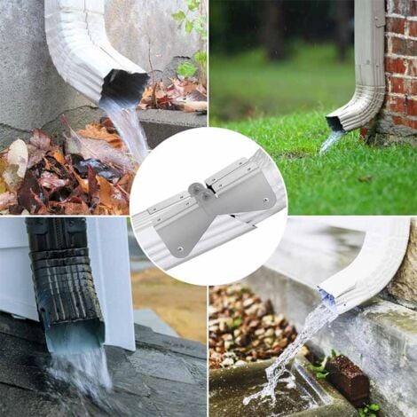 AlwaysH Pack Gutter Extension Hinges, Downspout Extension, Easy DIY ...