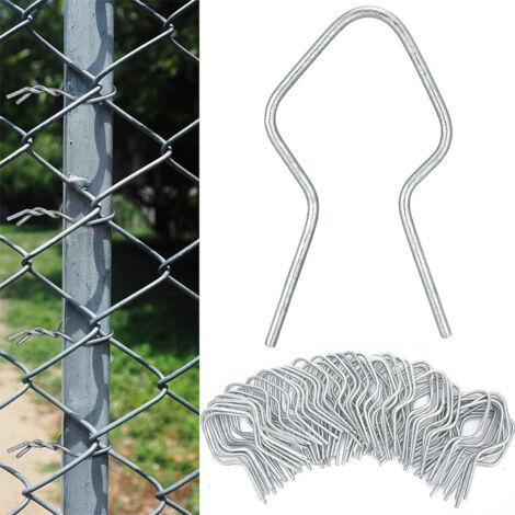 AlwaysH 100 Pcs Portable Galvanized Steel T-Bar Cable Ties for Horse ...