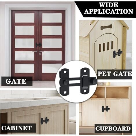 AlwaysH Sliding Door Lock Shutter Lock Latch Gate Bolt with Screws for ...