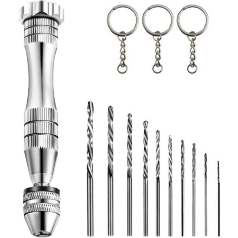 AlwaysH Mini Hand Drill Bit Twist Milling Cutter With 10 Pcs Mini Twist ...