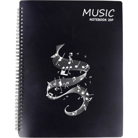 AlwaysH A4 Size 20 Pages / 40 Pockets G Clef Music Sheet Storage Folder ...