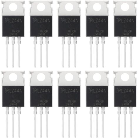 AlwaysH 10 Pcs IRLZ44N IRLZ44 IRLZ44NPBF N Channel MOSFET Transistors 47A 55V 47 Amp 55 Volt ...