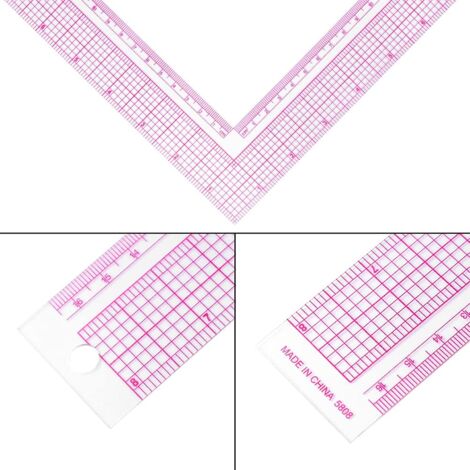AlwaysH L-Shaped Square Angle Ruler,Sewing Measuring Ruler,90 Degree ...