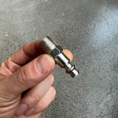 AlwaysH 1/4 Male Quick Connect Fitting Teflon Tapered for Compressed ...