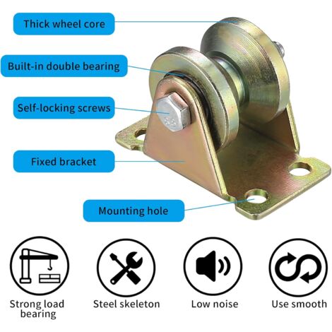 AlwaysH Pieces Lifting Pulley, V-Groove Caster, Lifting Caster, Groove ...